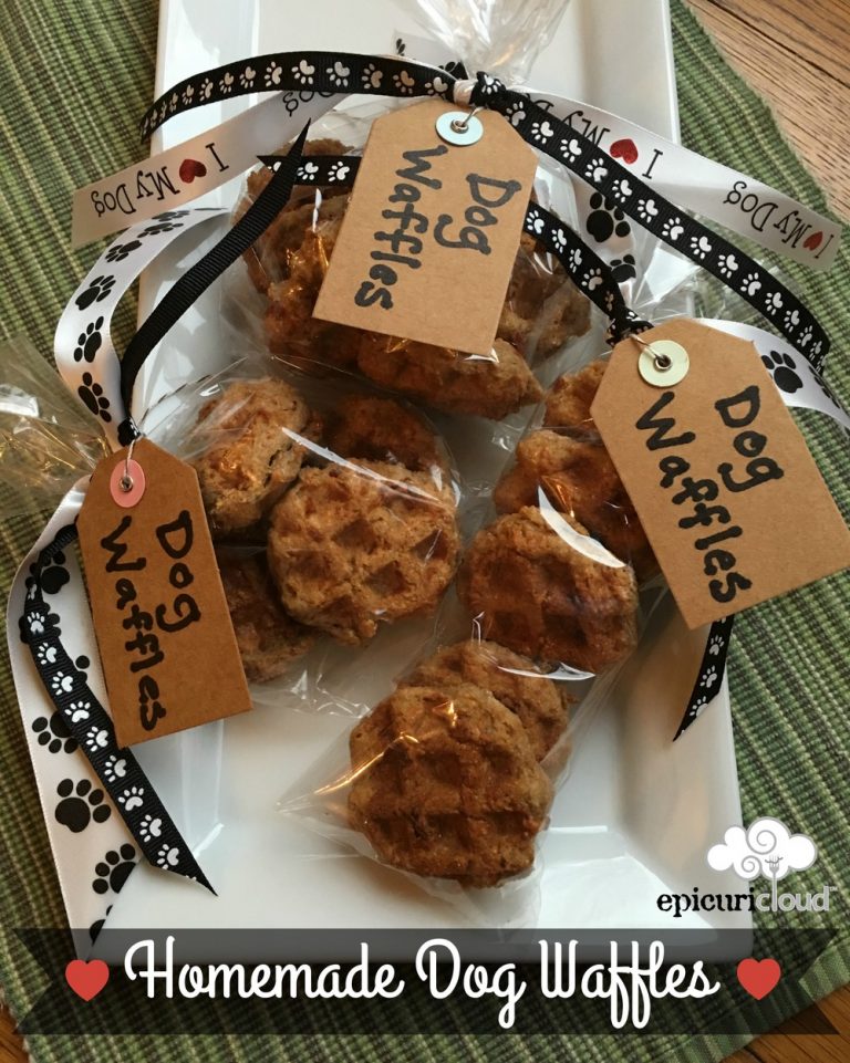 Homemade Dog Waffles - "Woofles" | epicuricloud (Tina Verrelli)
