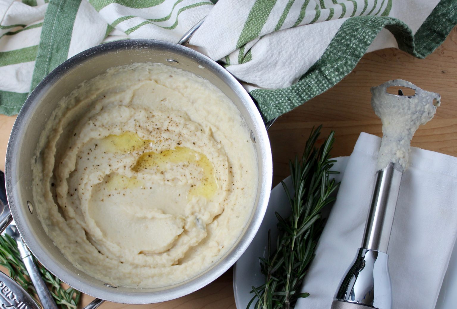 Cauliflower and White Bean Puree | epicuricloud (Tina Verrelli)