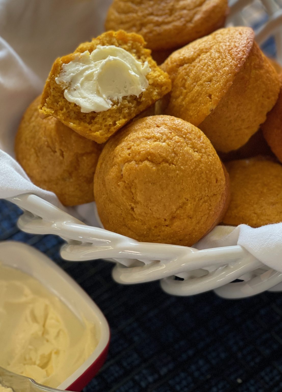 Easy Pumpkin Cornbread Muffins | epicuricloud (Tina Verrelli)