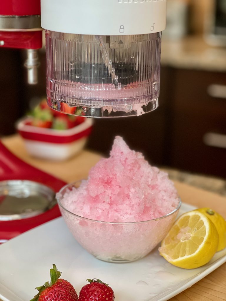 Strawberry Lemonade Dream Shave Ice | epicuricloud (Tina Verrelli)