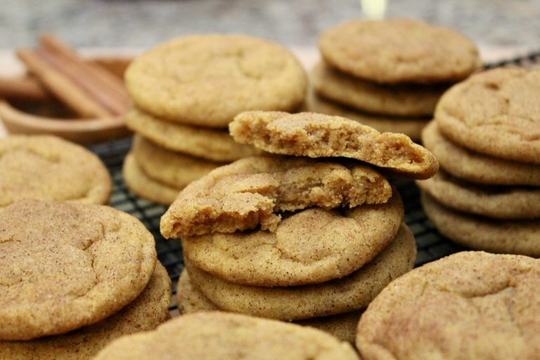 Chewy Pumpkin Snickerdoodle Cookies | epicuricloud (Tina Verrelli)