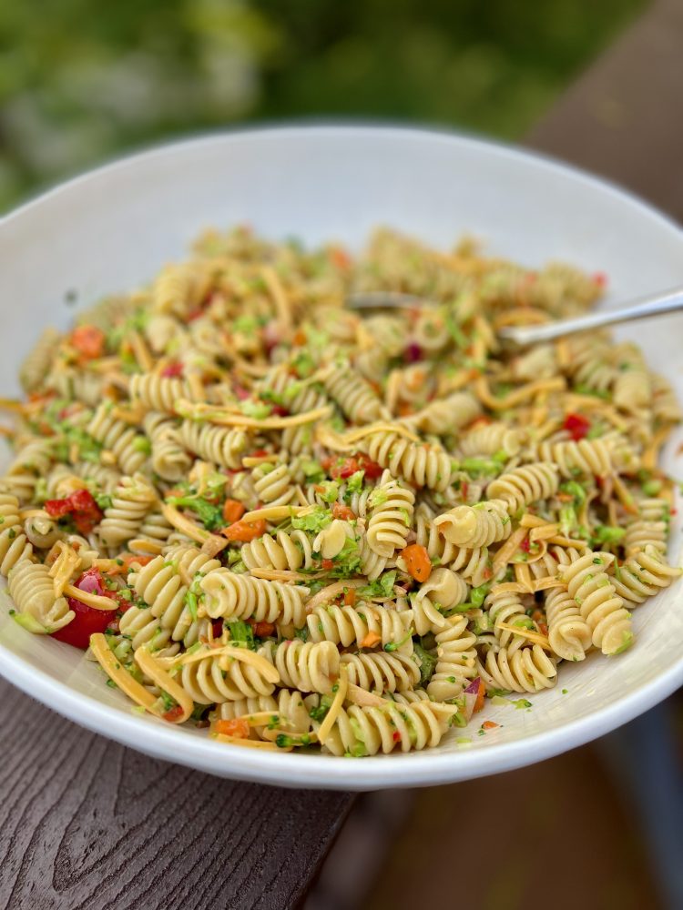 Broccoli Cheddar Pasta Salad | epicuricloud (Tina Verrelli)