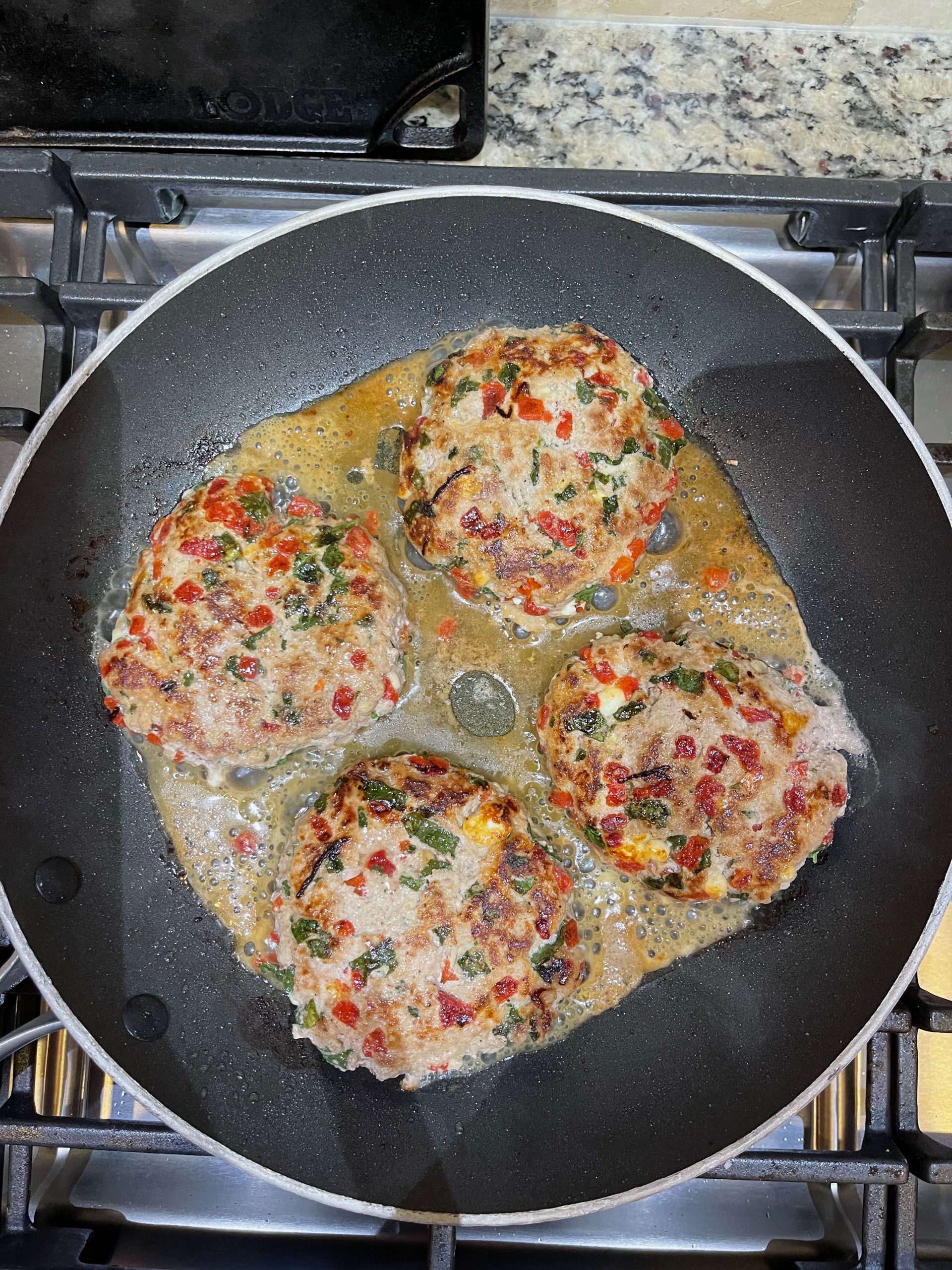 Turkey Burgers with Spinach, Feta and Red Pepper | epicuricloud (Tina ...