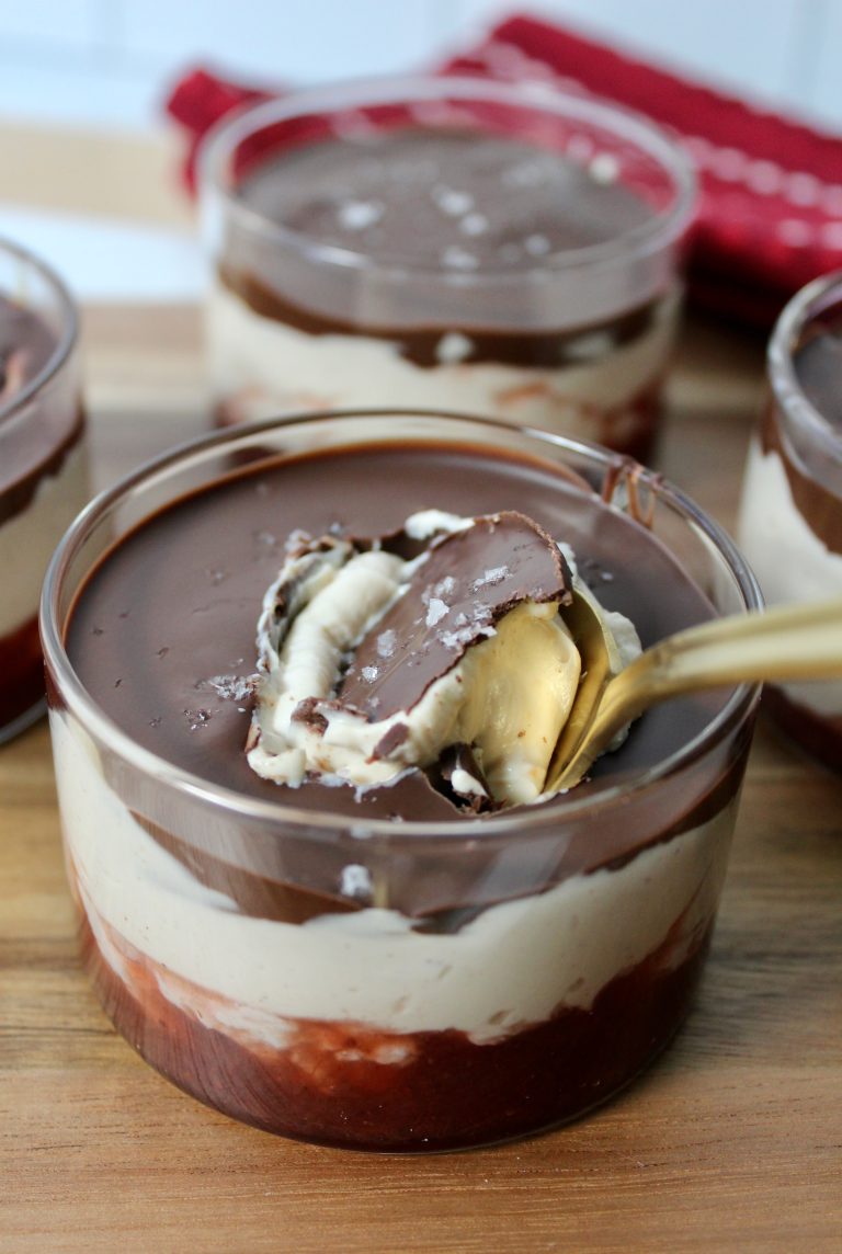 PB&J Greek Yogurt Cups with Chocolate Shell Topping | epicuricloud ...